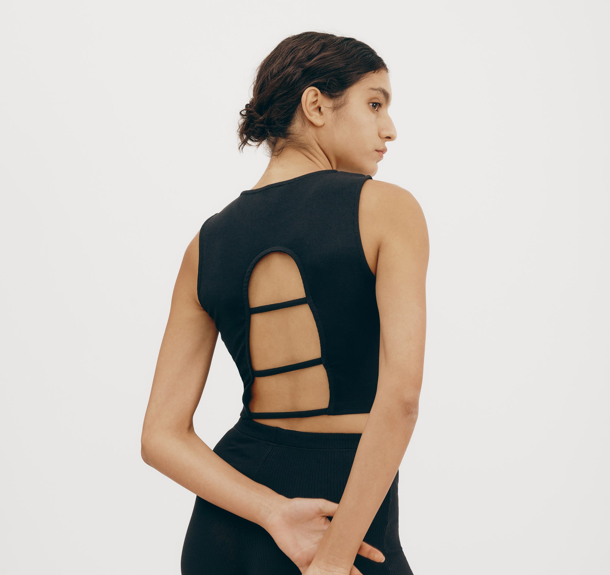 Core Rib Open Back Tank Top | Only £ 12 | Organic Basics