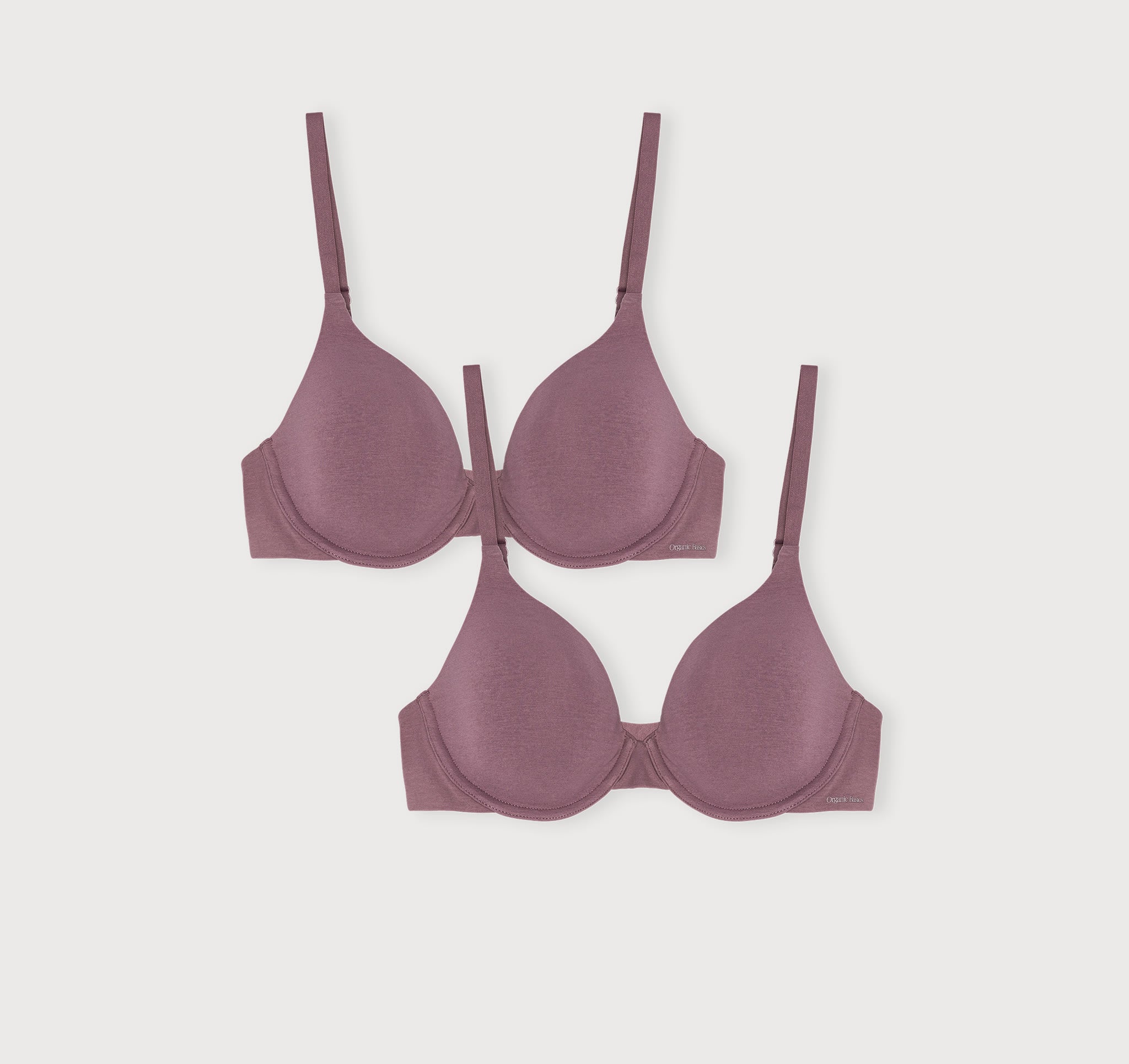 Core Full Coverage Bra 2-Pack | Only £ 85 | Organic Basics