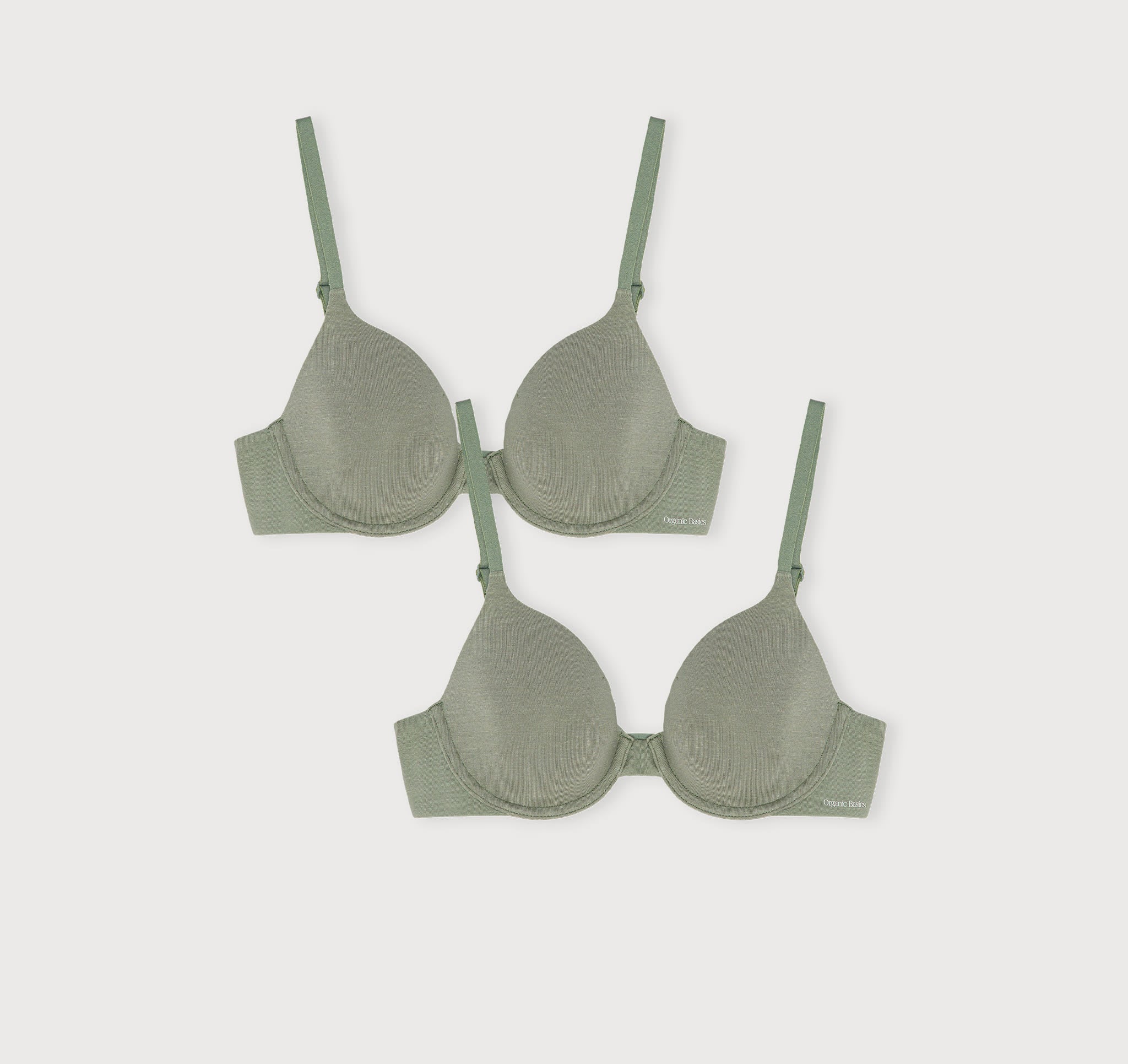 Core Full Coverage Bra 2-Pack | Only £ 85 | Organic Basics