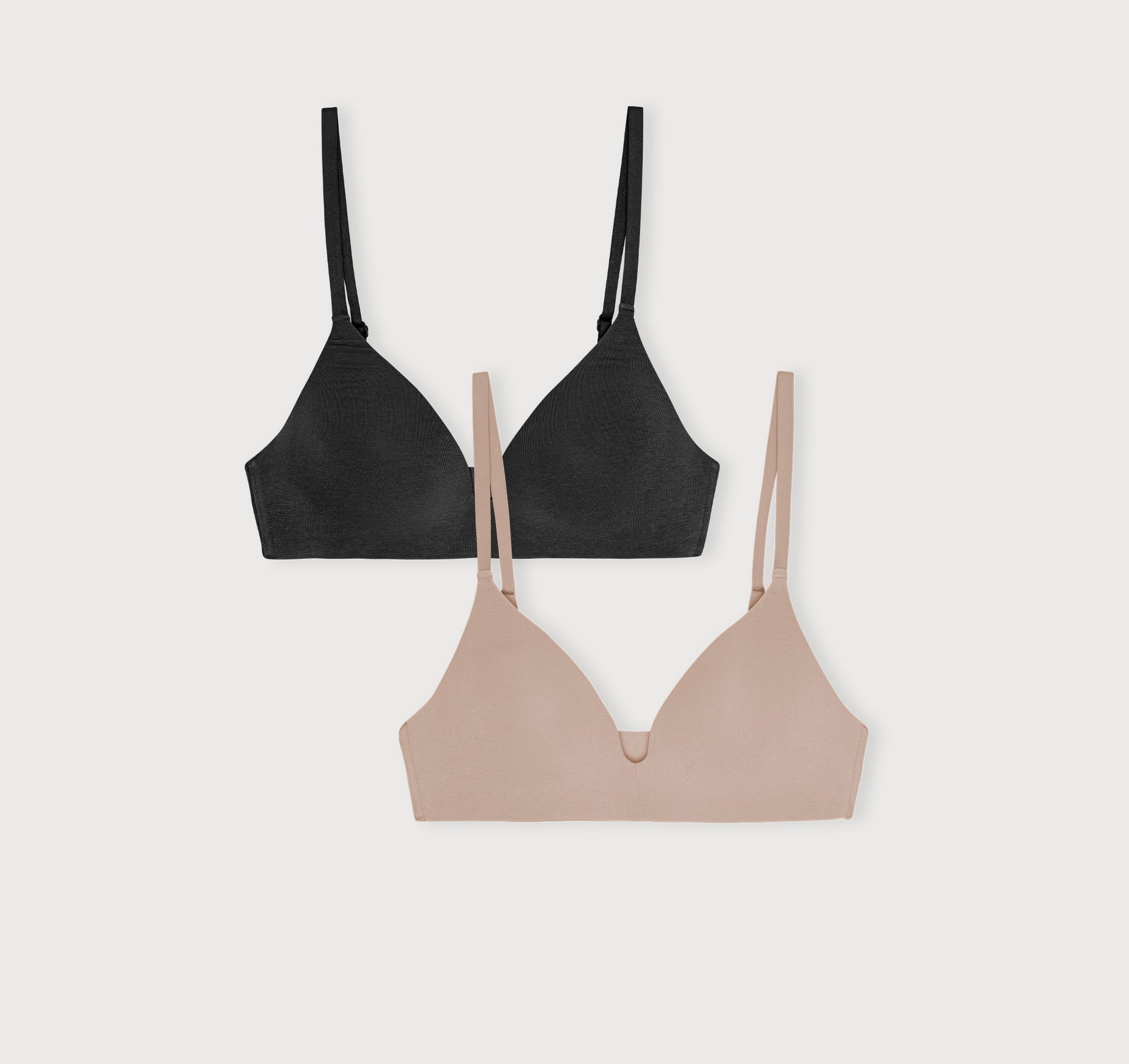 Core Wireless Plunge Bra 2-Pack | Only £ 84 | Organic Basics