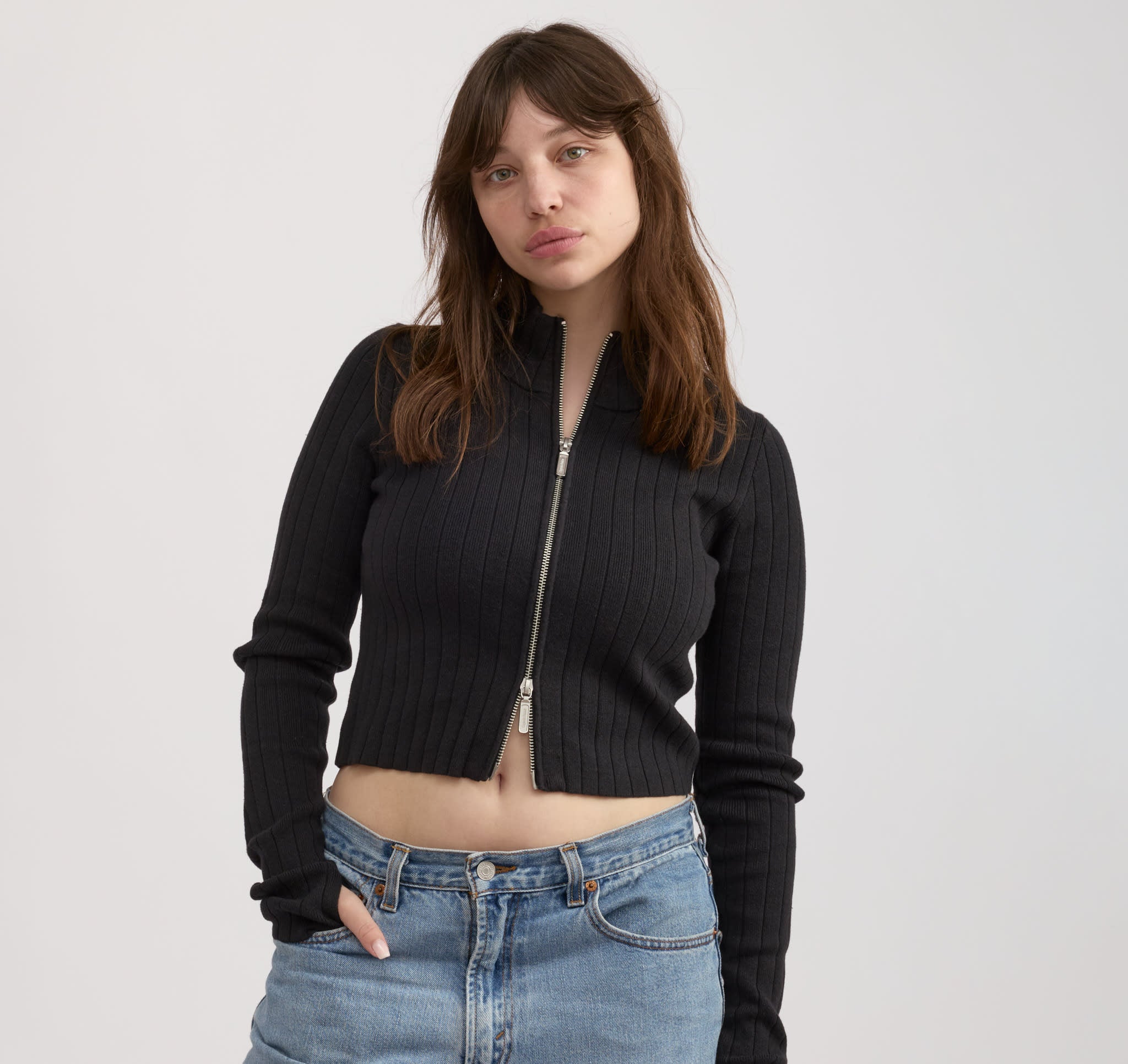 Soft Knit Rib Track Jacket | Only £ 53 | Organic Basics
