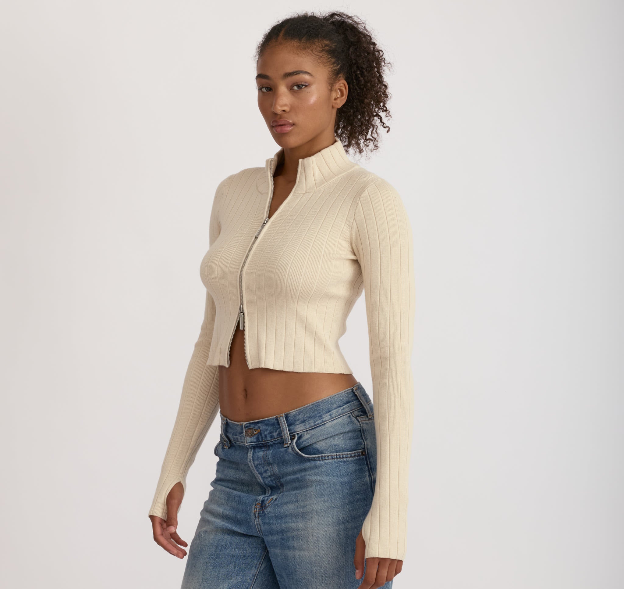 Soft Knit Rib Track Jacket | Only £ 53 | Organic Basics