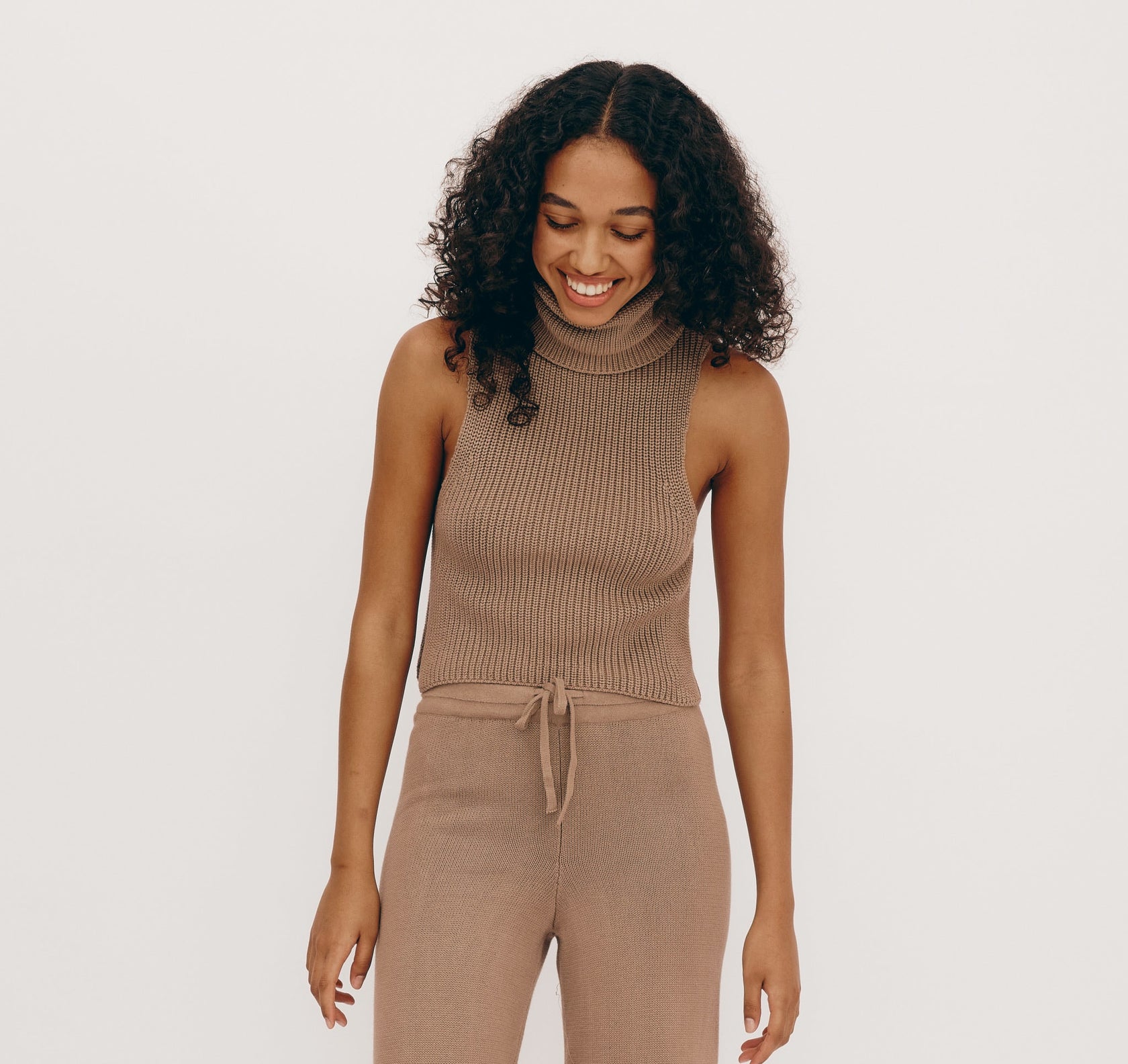 True Knit Sleeveless Turtleneck | Only £ 38 | Organic Basics