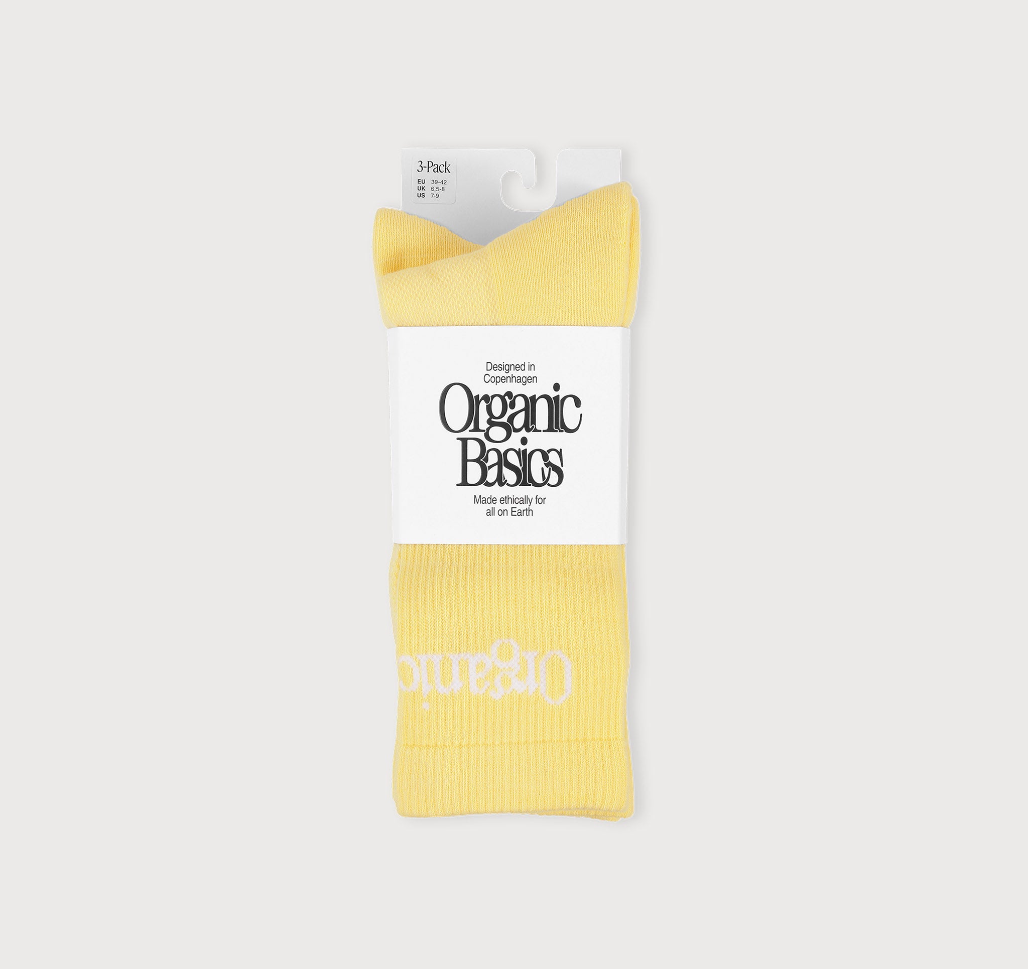 Core Logo Crew Socks 3-Pack | Only £ 40 | Organic Basics