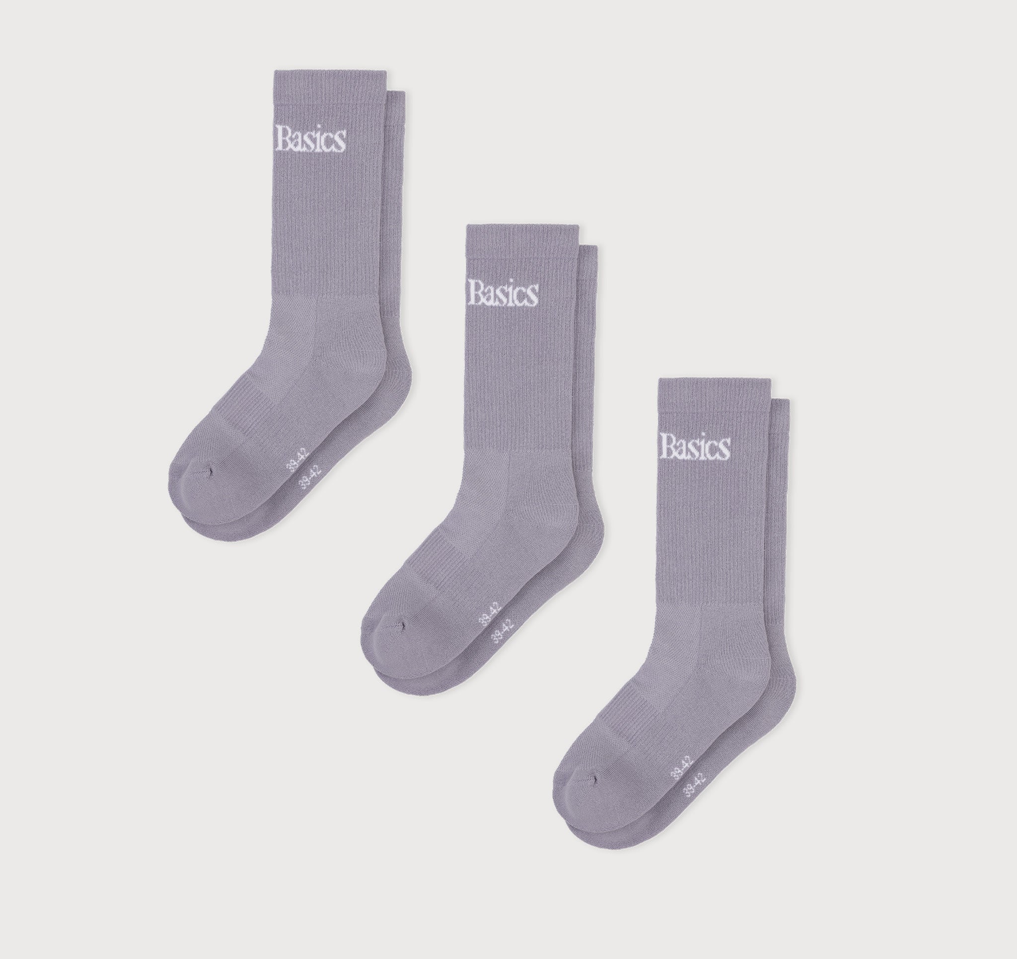 Core Logo Crew Socks 3-Pack | Only £ 40 | Organic Basics