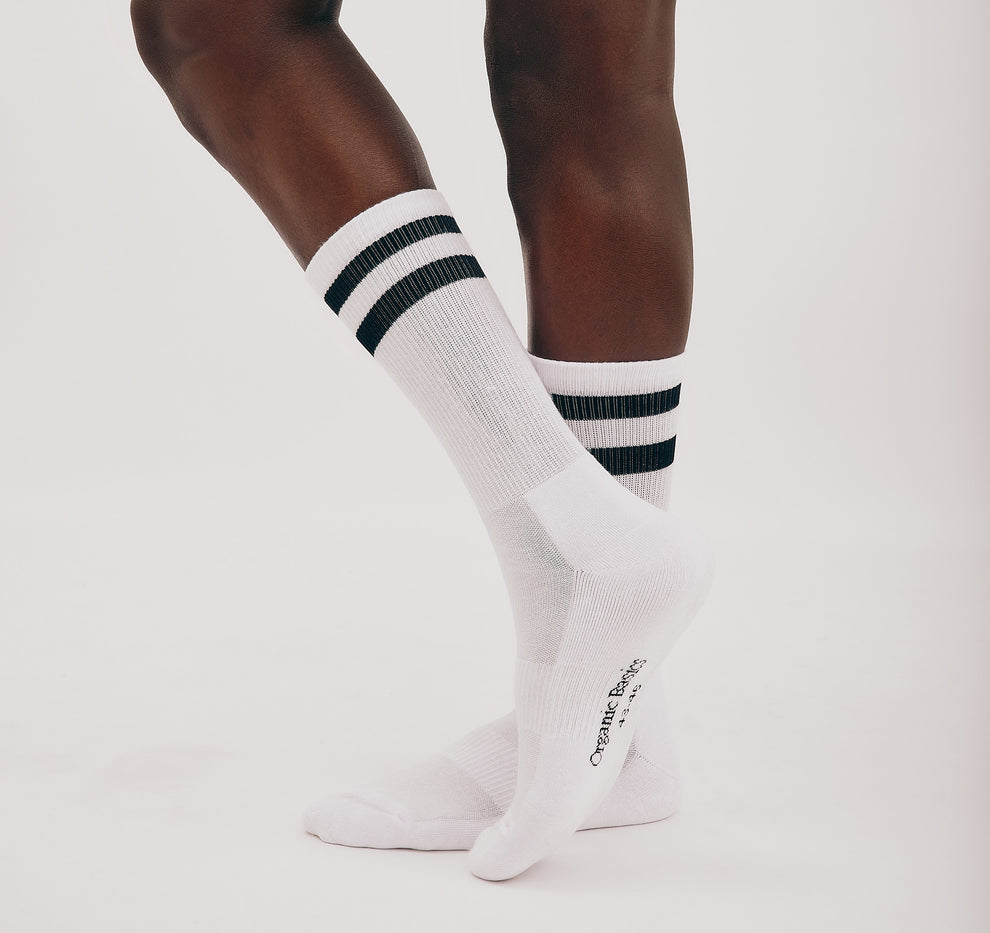 Core Stripe Crew Socks 3-pack | Only £ 24 | Organic Basics